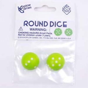 round d6: 2pc green/white