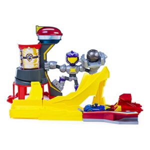 paw patrol, true metal mighty meteor die-cast track set with exclusive chase vehicle, 1:55 scale