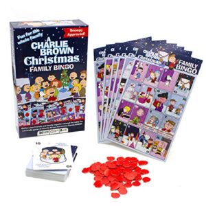 aquarius - peanuts charlie brown christmas family bingo game