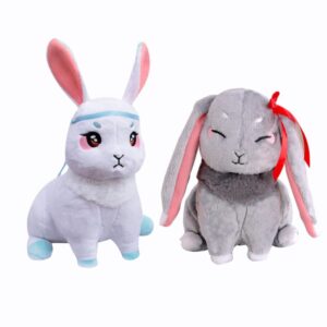 vercico bunny stuffed animals anime plush toys easter rabbit stuffed animal decoration for anime fans gifts 2pcs