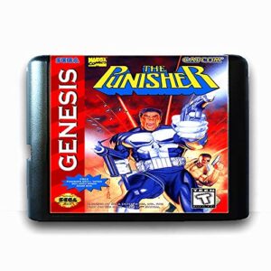 the punisher for 16 bit sega md game card for mega drive for genesis us pal version video game console us pal shell