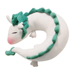 forbest dragon u-shape pillow plush doll toy neck pillow anime cute soft little white dragon best gift for kids (light green)