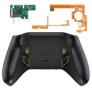 extremerate textured black lofty programable remap & trigger stop kit, upgrade boards & redesigned back shell & side rails & back buttons & trigger lock for xbox one s/x controller model 1708