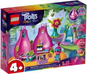 lego trolls world tour poppy's pod 41251 trolls playhouse building kit with poppy troll minifigure (103 pieces)