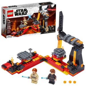 lego star wars: revenge of the sith duel on mustafar 75269 anakin skywalker vs. obi-wan kenobi building kit (208 pieces)