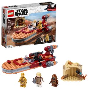 lego star wars: a new hope luke skywalker's landspeeder 75271 building kit, collectible star wars set (236 pieces)