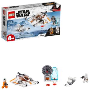 lego star wars snowspeeder 75268 starship toy building kit; building toy for preschool children ages 4+ (91 pieces)