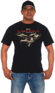 jh design group men's dodge challenger t-shirt classic muscle short sleeve shirt (x-large, black)