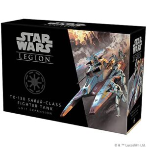 atomic mass games star wars: legion tx-130 saber-class tank unit expansion - unleash elegant fury! tabletop miniatures strategy game for kids and adults, ages 14+, 2 players, 3 hour playtime, made