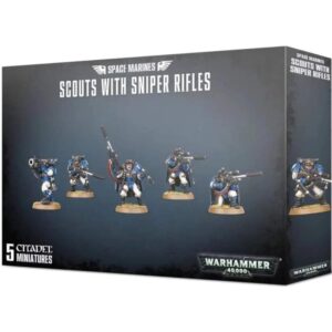 space marines scouts with sniper rifles, warhammer 40,000, games workshop