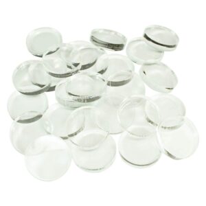 litko round bases | 27mm circle | compatible with star wars: legion | pack of 25 | (6mm clear acrylic)