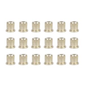 bnineteenteam 18 pcs brass guitar through body strings ferrules for electric guitar