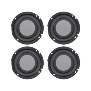 uxcell 4pcs 2 inches 57mm bass speaker passive radiator auxiliary rubber vibration plate subwoofer diy repair