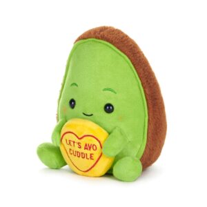 posh paws 37333 swizzels love hearts 18cm (7") avocado – let's avo cuddle message soft toy, green