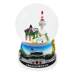 seoul tower snow globe large size landmark seoul korea snowglobe miniature snowglobes