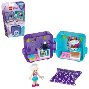 lego friends stephanie’s play cube 41401 building kit, with 1 collectible mini-doll toy chef; great for creative play, new 2020 (44 pieces)