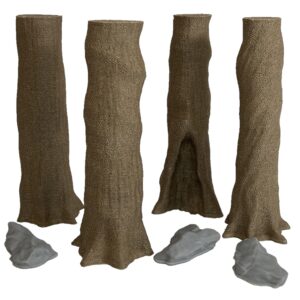 extruded gaming chestnut trees set 1