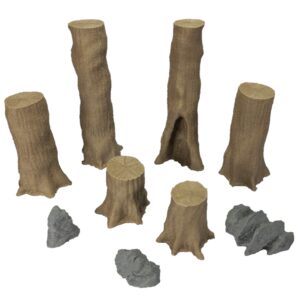 extruded gaming chestnut trees #3 tabletop rpg set