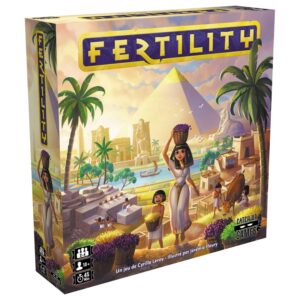 fertility board game | ancient egyptian civilization building game | strategy board game for adults and kids | ages 10+ | 2-4 players | average playtime 45 minutes | made by catch up games