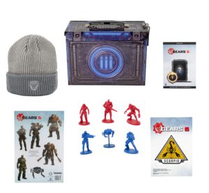 toynk gears of war 5 collector's looksee bundle with exclusive ammo tin packaging and dlc