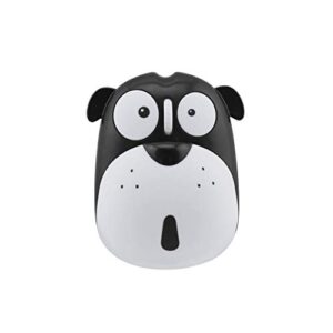 fly way cute wireless mouse, cartoon dog 2.4ghz rechargeable cordless mouse with nano usb receiver children mice kids gaming mouse for notebook,laptop,pc,desktop (black)