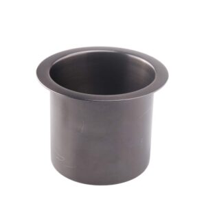 pack of 1 stainless steel drop-in cup drink holder poker table drink holder (black)