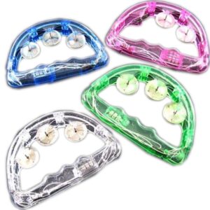 one assorted color small led tambourine