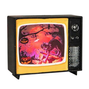 ccoofhhc halloween pumpkin lights ornament television light hanging retro toy led lights for indoor outdoor party ideas