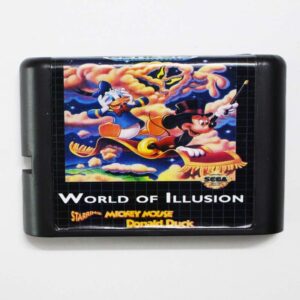 world of illusion starring mickey mouse & donlad duck 16 bit md game card for sega mega drive for genesis