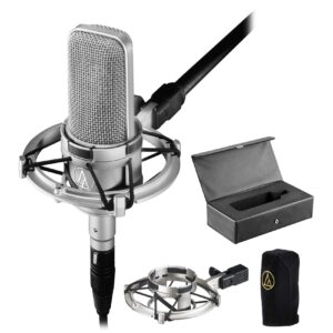 audio-technica at4047/sv cardoid condenser mic at-4047 at4047sv+protective case