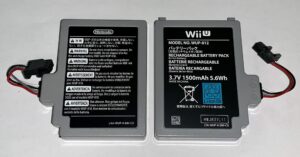 3.7v 1500mah battery pack for nintendo wii u gamepad wup-012, wup-010