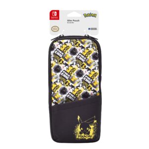 hori slim pouch (pikachu) - officially licensed by nintendo & pokemon - nintendo switch