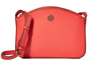 anne klein triple crossbody hot coral one size