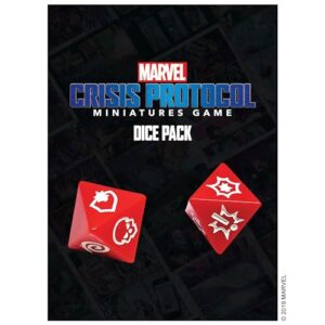 marvel crisis protocol dice pack | miniatures battle game | strategy game for adults and teens | ages 14+ | 2 players | average playtime 90 minutes | made by atomic mass games