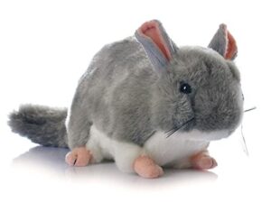 msnor 12 inch chinchilla plush toy stuffed animal toy plush animal doll (gray)