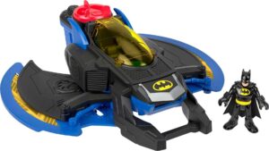 fisher-price imaginext dc super friends batman toy batwing airplane & figure set for preschool pretend play kids ages 3+ years