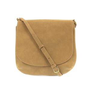 joy susan jackie large flap suede crossbody bag