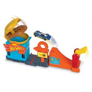 hot wheels downtown burger dash playset