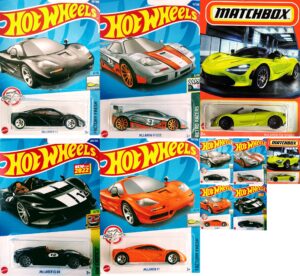 hot wheels matchbox mclaren 5 car bundle set version 2