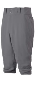 mizuno youth premier short pant, large, dark charcoal