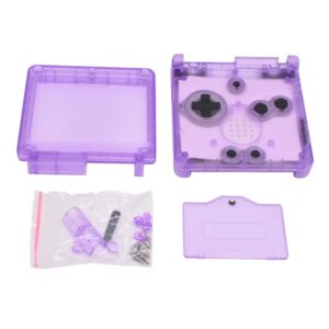 meijunter replacement housing shell case for gameboy advance sp gba sp console(transparent clear purple)