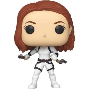 funko pop! marvel: black widow – black widow in white suit vinyl bobblehead