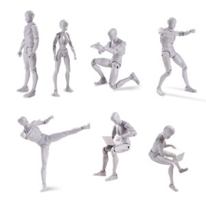 action figures body kun dx & body-chan dx pvc figure model drawing for shf s h figuarts (female+male) with box