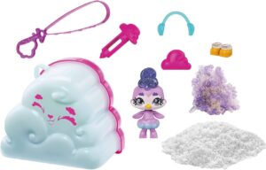 mattel cloudees cloud themed toy with hidden surprise, interactive cloud toy with accessories, toys for kids 4 and up