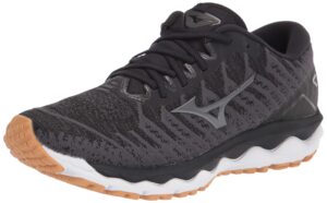 mizuno mens wave sky 4 waveknit running shoe, dark shadow, 12.5 us