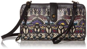 sakroots women's, multi one world, 7.9in l x 1in w x 4.3in h wristlet drop: 6.5in, crossbody drop: up to 23 inches