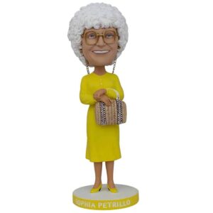 icon heroes golden girls: sophia petrillo bobblehead, 8 inches