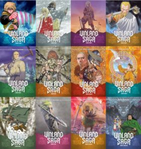 vinland saga manga set, vol. 1-12