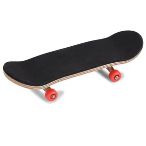 duokon fingerboards, 1pc maple wooden+alloy fingerboard finger skateboards with box reduce pressure kids gifts(red)