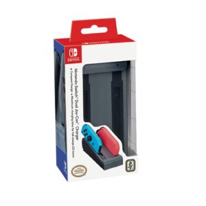 dual joy-con charger for nintendo switch in grey